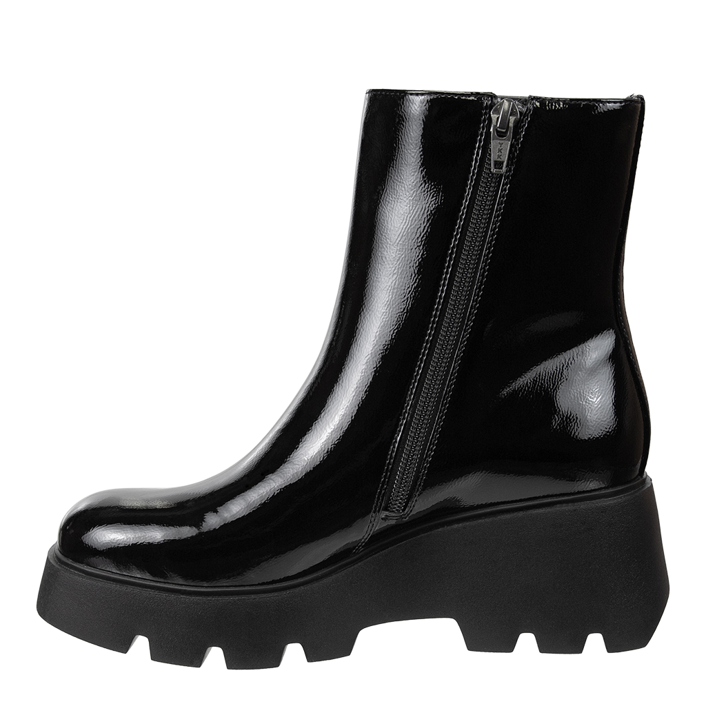Xenus In Black Platform Ankle Boots Nakedfeet Shoes