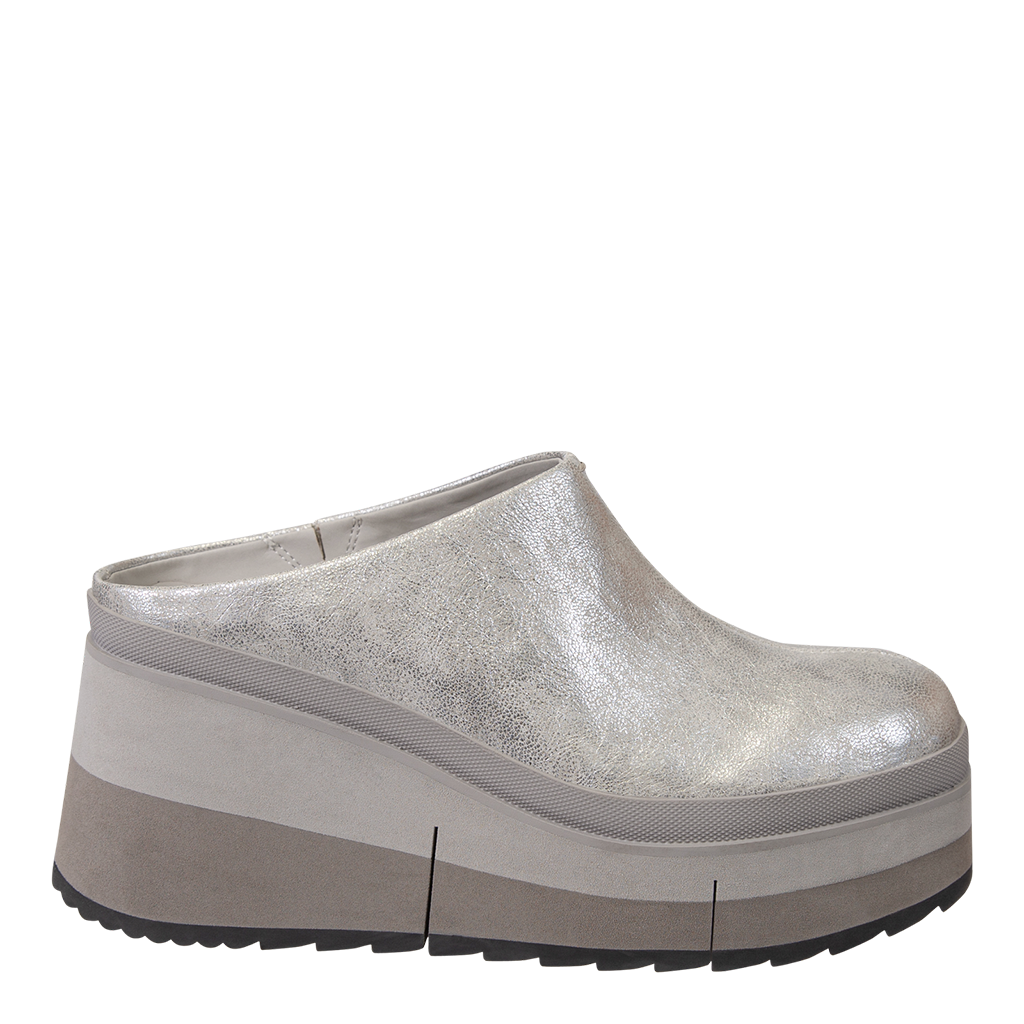 COACH in SILVER Platform Clogs – Nakedfeet Shoes