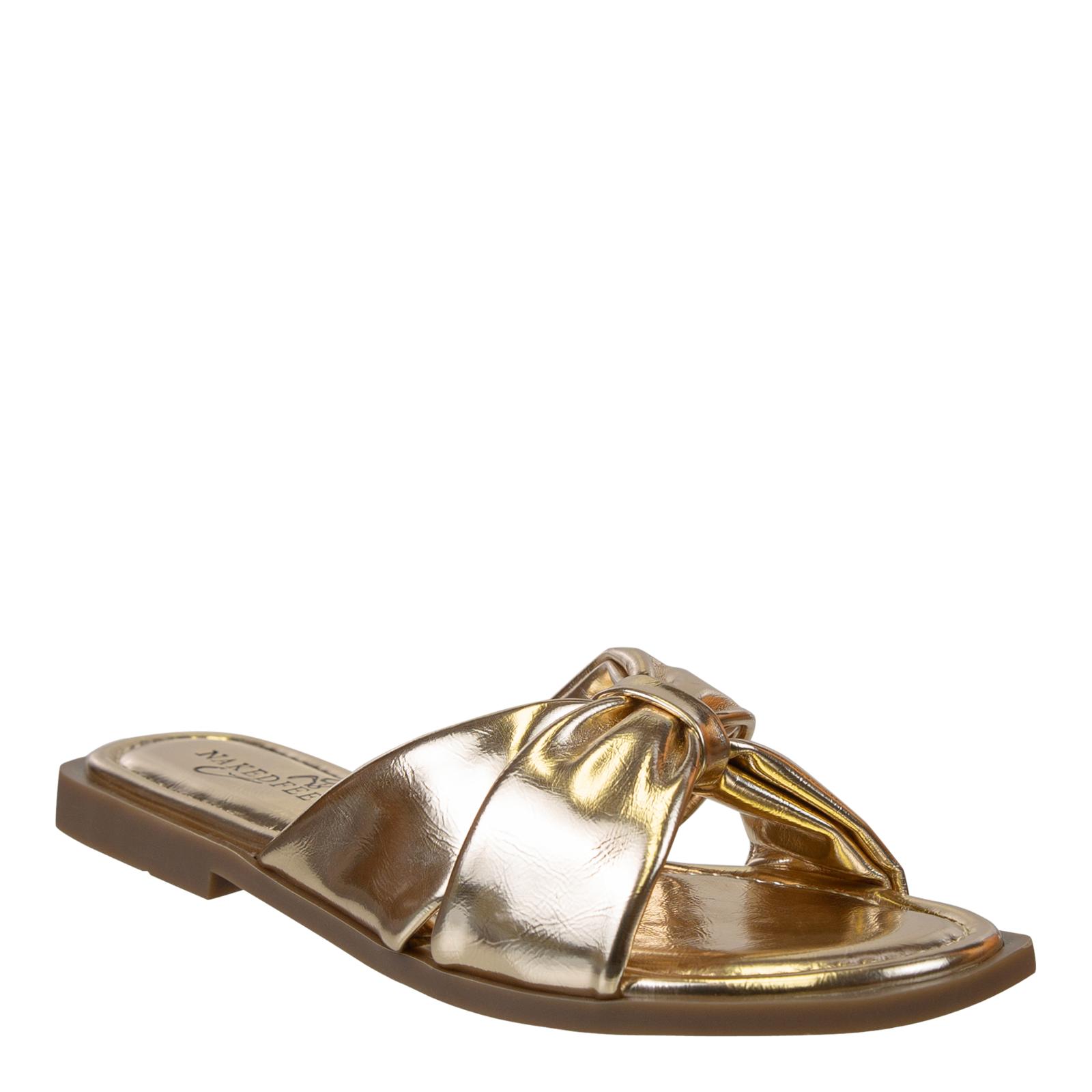 GOA in GOLD Flat Sandals – Nakedfeet Shoes